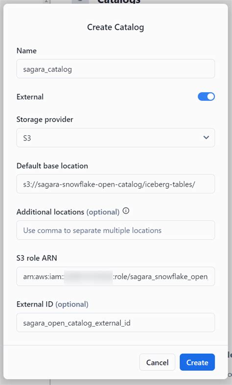 Snowflake Open Catalogが一般提供開始！カタログを作成してsnowflakeからテーブルを定義してみた