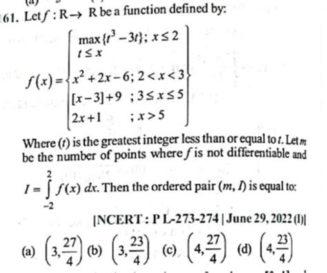 let f r→r be a function defined by [ f x left { begin{array}{l} max
