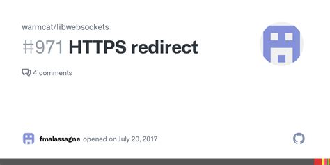 HTTPS Redirect Issue Warmcat Libwebsockets GitHub