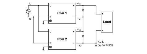 Why Is A Reverse Biased Diode Needed When Connecting Power Supplies In Series Electrical