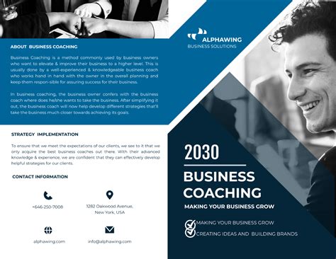Business Coach Brochure Template