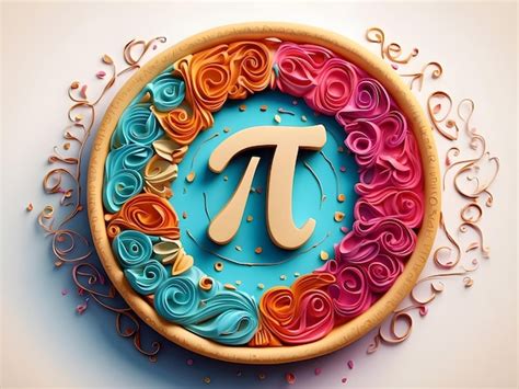 An Artistic Representation Of The Digits Of Pi Forming Intricate Designs For Pi Day Ai Generate