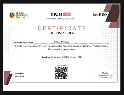 Kunal Awasthi On Linkedin Neocolab Cprogramming Careeradvancement