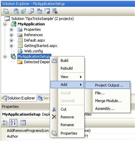 Scottgu S Blog Tip Trick Creating Packaged Asp Net Setup Programs With Vs