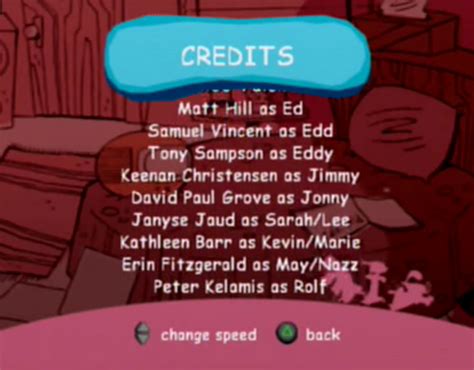 Ed Voice Ed Edd N Eddy The Mis Edventures Video Game Behind The