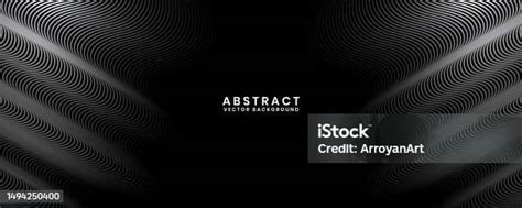 3d 블랙 화이트 테크노 추상 배경은 파도 효과 장식으로 어두운 공간에 레이어와 겹칩니다 현대 그래픽 디자인 요소 줄무늬 스타일 개념 배너 전단지 카드 또는 브로셔 표지 0