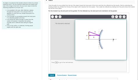 Solved An Object O Is Placed At The Location Shown In Front Chegg