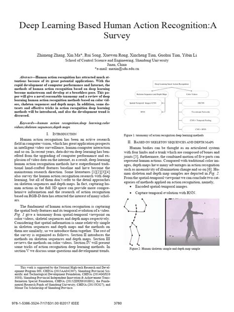 2017 Deep Learning Based Human Action Recognition A Survey Pdf