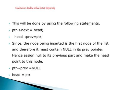 Doubly Linked List Pptx