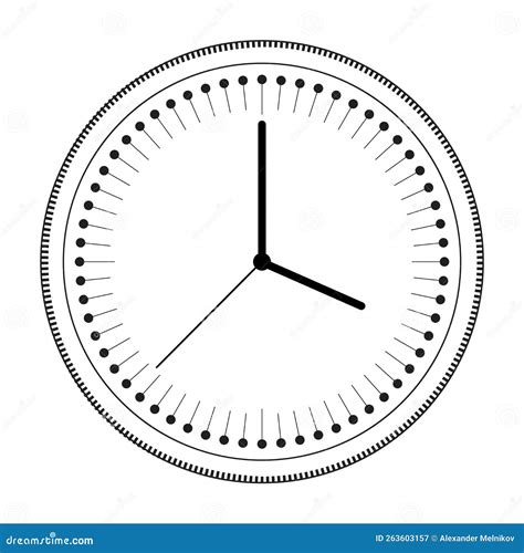 Abstract Clock Icon Clock Object Stock Vector Illustration Of