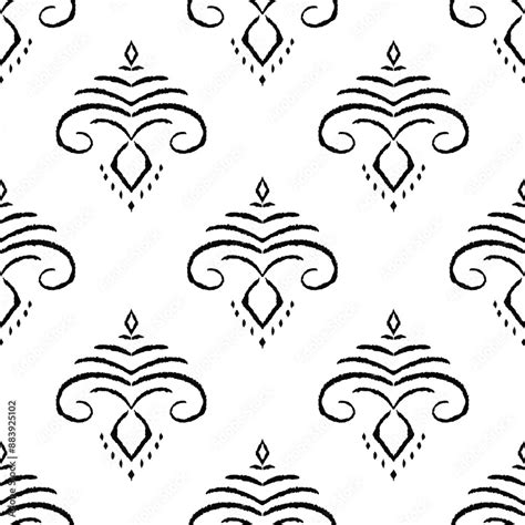Abstract Geometric Ethnic Seamless Pattern Traditional Fabric Design
