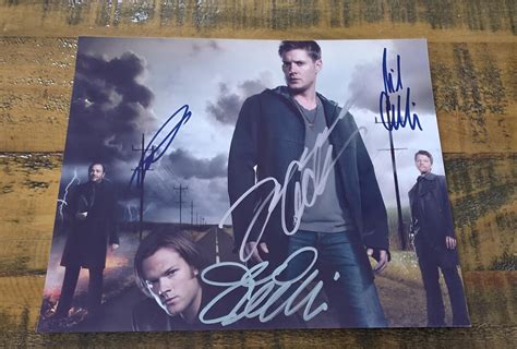 Supernatural 8 X10 20x25 Cm Autographed Signed Photo Etsy