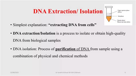 Genomic Dna Isolation Pptx Biological Sciences Science