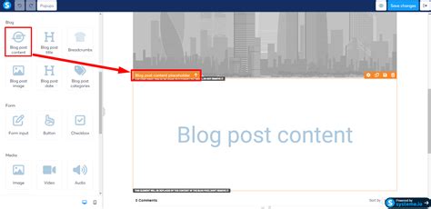 how to manage the blog post layout help pages