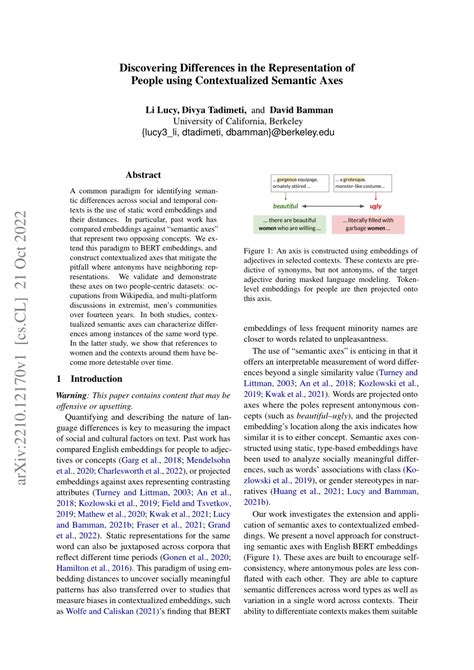 Pdf Discovering Differences In The Representation Of People Using