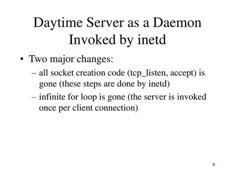 ppt daemon processes and inetd superserver powerpoint presentation