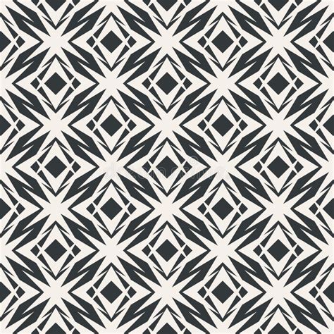 Sharp Abstract Seamless Pattern Monochrome Or Two Colors Vector Stock