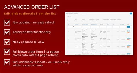OpenCart Advanced Orders List