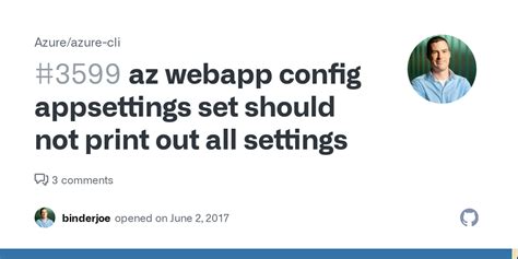 Az Webapp Config Appsettings Set Should Not Print Out All Settings