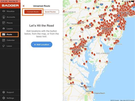 How To Navigate Accounts Using Gps Navigation From Badger Maps Ipad