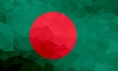 방글라데시 다각형 플래그입니다 모자이크 현대 배경입니다 기하학적 디자인 0명에 대한 스톡 벡터 아트 및 기타 이미지 0명 3차원 형태 건축물 Istock