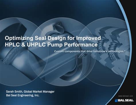 Optimizing Seal Design For Improved Hplc And Uhplc Pump Performance Pdf