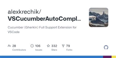 GitHub Alexkrechik VSCucumberAutoComplete Cucumber Gherkin Full Support Extension For VSCode