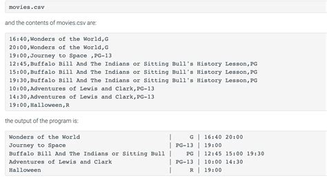 Solved In Javawrite A Program That Reads Movie Data From A