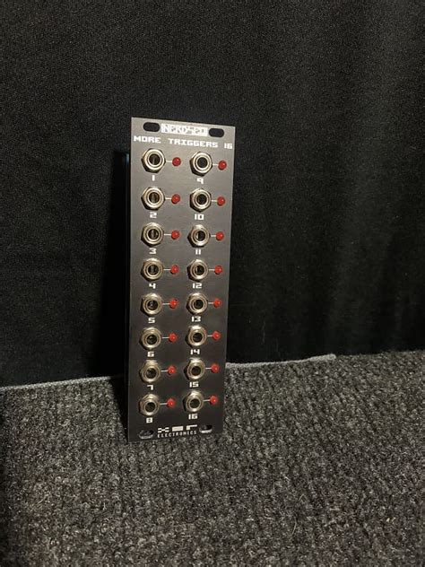 XOR Electronics Nerdseq More Triggers 16 Black EURORACK Reverb