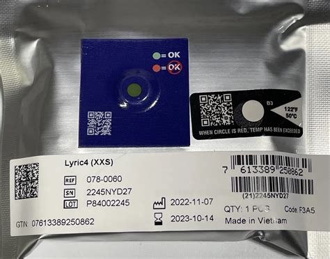 Phonak Lyric 4 Xxs Invisible Hearing Aid Lyric4 078 0060 Extended Wear