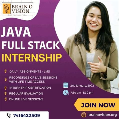 Brainovision Solutions India Pvtltd On Linkedin 📣 About Internship