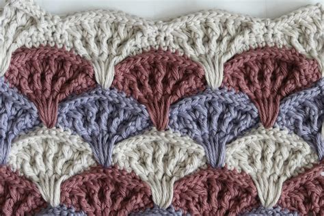 embossed shell stitch how to crochet rich textures crochet