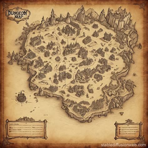 Dungeon Map For Game Stable Diffusion Online