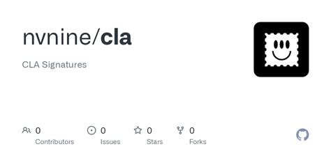 GitHub - nvnine/cla: CLA Signatures