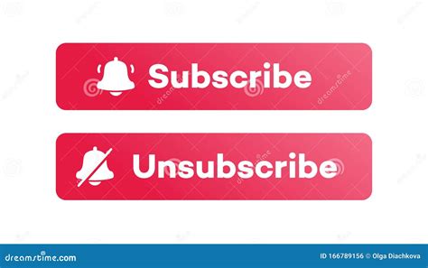Unsubscribe Button With Hand Mouse Pointer Vector