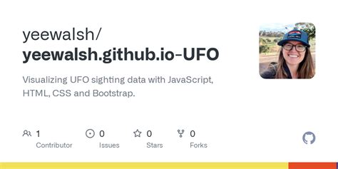 Github Yeewalsh Ufo Visualizing Ufo Sighting Data With Javascript Html