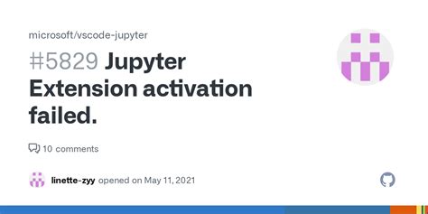 Jupyter Extension activation failed. · Issue #5829 · microsoft/vscode ...