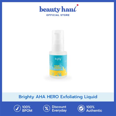 Jual Brighty Aha Hero Exfoliating Liquid Shopee Indonesia