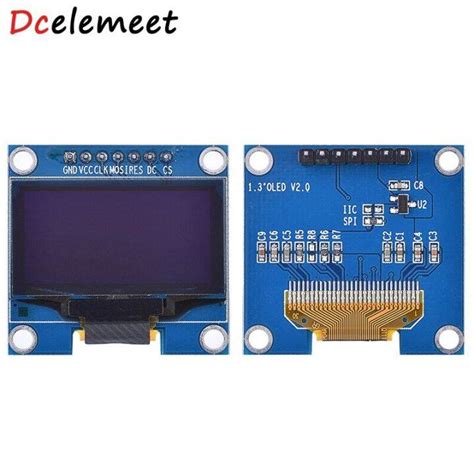 Rohs 13 Inch Oled Module Whiteblue Spiiic I2c Communicate Color 128x64 13 Inch Oled Lcd Led