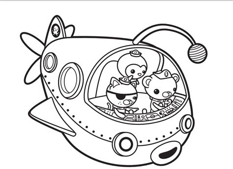 Gup X Octonauts Coloring Pages