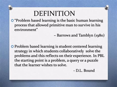 Problem Based Learning Ppt