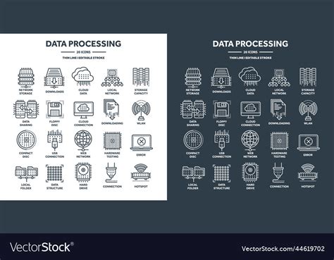 Cloud Computing And Internet Technology Database Vector Image