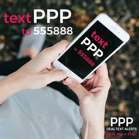 Sign Up For PPP Text Alerts Passionate Penny Pincher