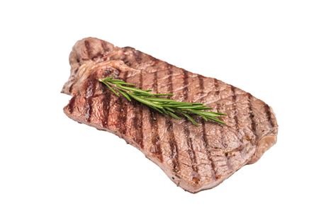 구운 쇠고기 상단 등심 스테이크 또는 흰색 배경에 고립 된 럼프 스테이크 Entrecôte에 대한 스톡 사진 및 기타 이미지 Entrecôte 고기 구이 Istock