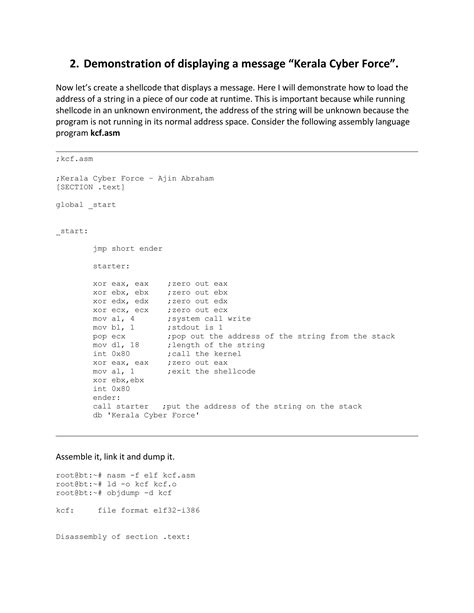 Shellcoding In Linux Pdf