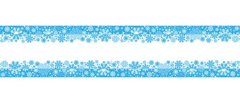 눈송이 이음매 없는 테두리 파란 눈송이와 하얀 배경에 분리된 별들로 장식되어 있다 크리스마스 블루 수평 테두리입니다 크리스마스 장식입니다 0명에 대한 스톡 벡터 아트 및