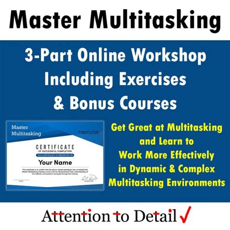 Master Multitasking Training Course How To Get Better At Multitasking