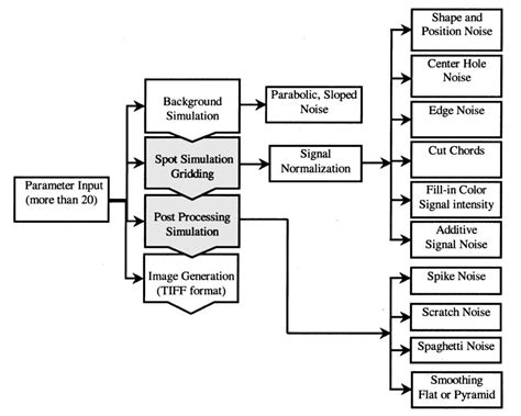 simulation of cdna microarrays via a parameterized random signal model