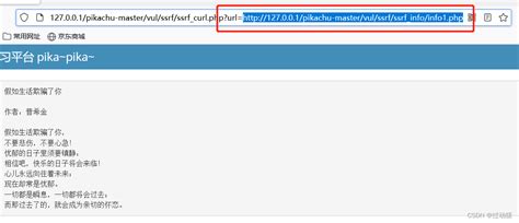 【web ctf】ctf pikachu ssrf ctf ssrf csdn博客