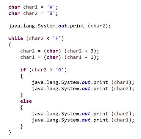solved char char1 v char char2 b java lang